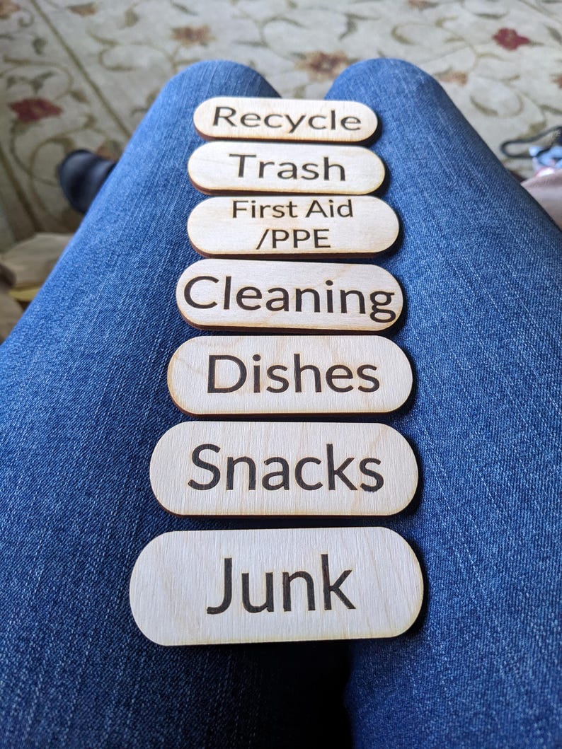 Custom Cabinet, Drawer, Storage Labels - Etsy
