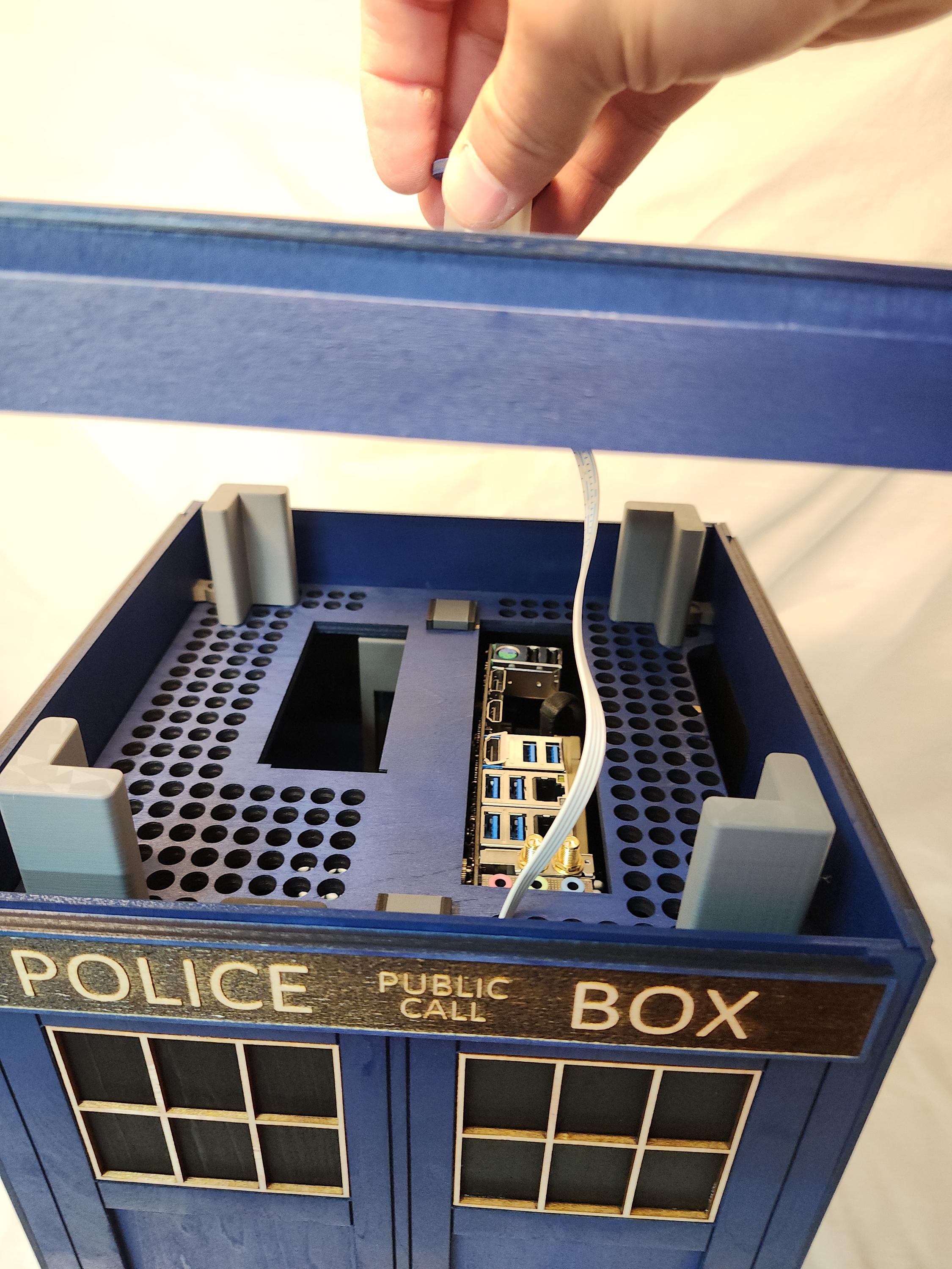 TARDIS ITX Computer Case. Doctor Who, Police Box. AIO Compatible ...