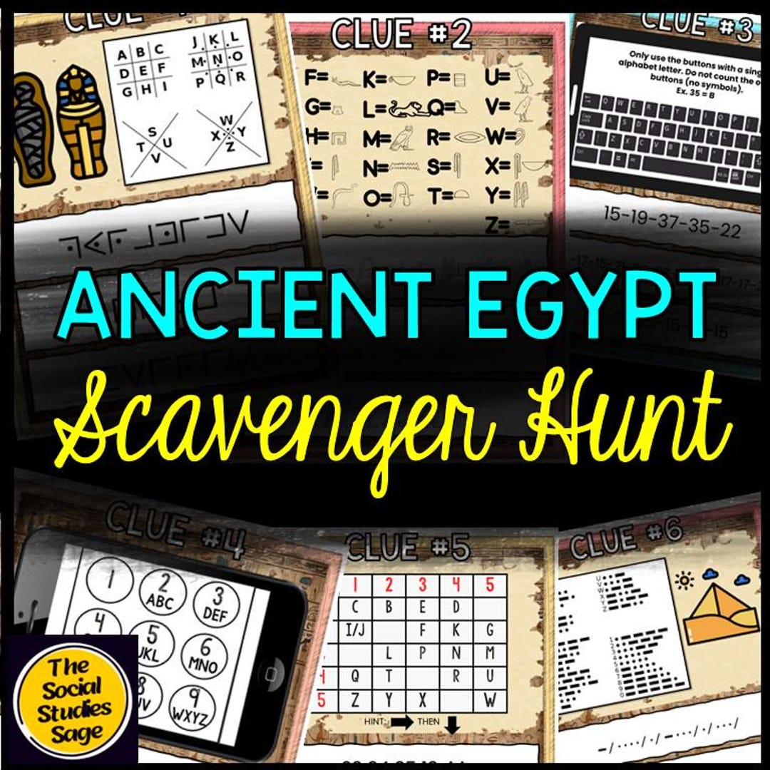 Ancient Egypt Escape Room: Printable Word Search Game (kids 8+) - Etsy