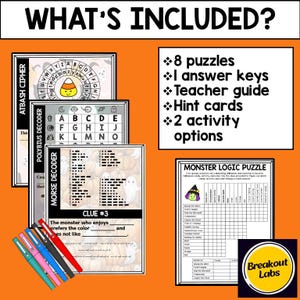 Halloween Logic Puzzle Scavenger Hunt Game for Kids (printable) - Etsy