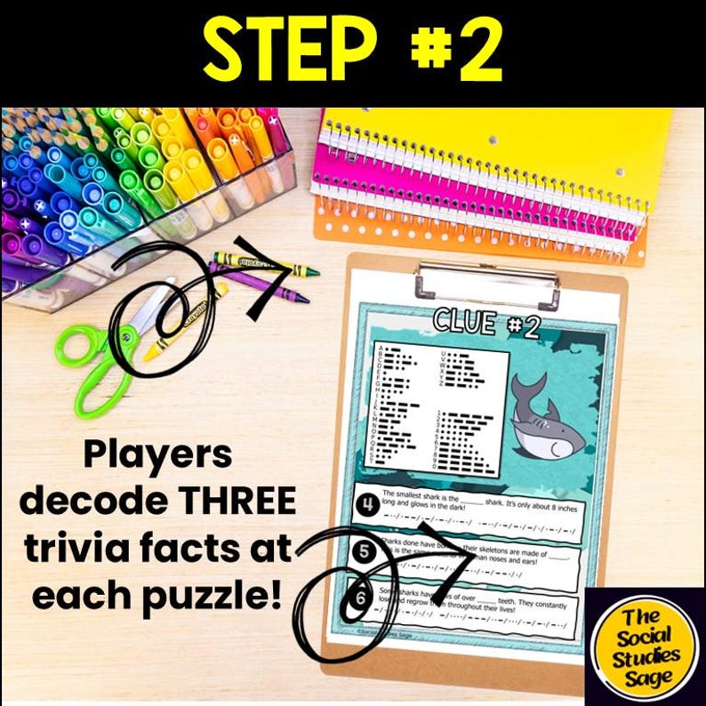 Sharks Trivia Scavenger Hunt: Printable Kids Party Game (PDF Download ...