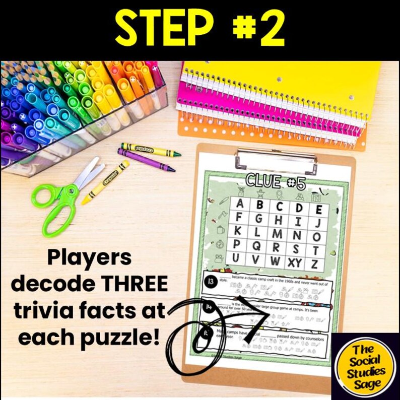 Summer Camp Escape Room Scavenger Hunt: Printable Trivia Game (PDF ...