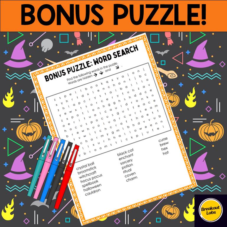 Witch Scavenger Hunt Puzzle Game: Halloween Family Fun (printable) - Etsy