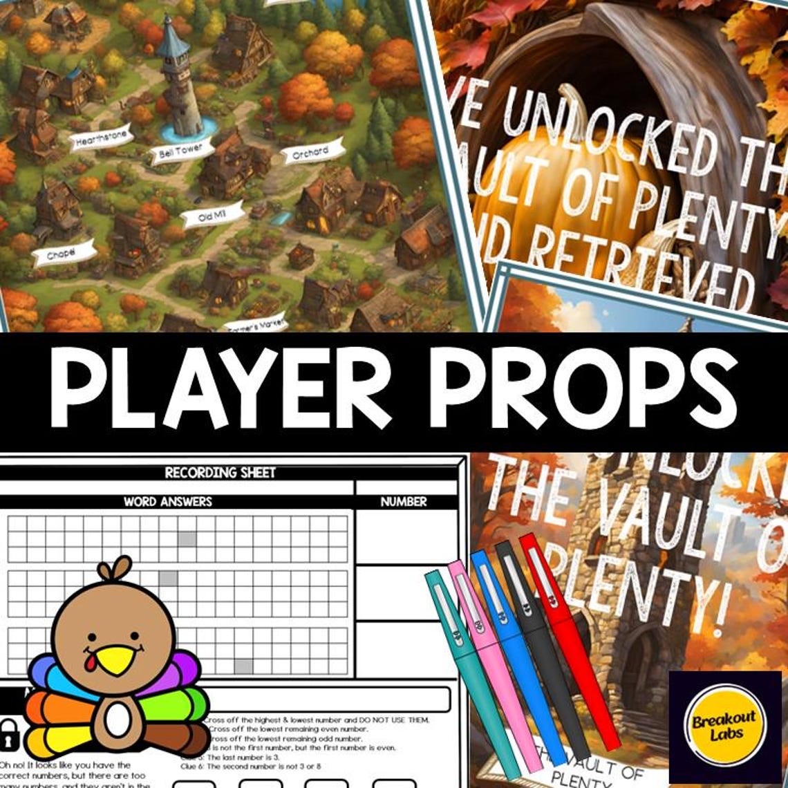 Thanksgiving Trivia Escape Room: Printable Puzzle Game (digital ...