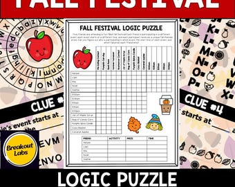 Veteran's Day Scavenger Hunt - Logic Puzzle Game for Kids - Fall ...