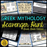 Greek Mythology House/yard 12-clue Olympian God Scavenger Hunt, Party ...