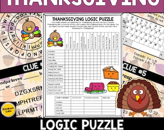 Veteran's Day Scavenger Hunt - Logic Puzzle Game for Kids - Fall ...