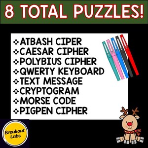 Christmas Reindeer Logic Puzzle Scavenger Hunt (printable Game) - Etsy