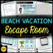 Beach Vacation Escape Room: Printable Puzzle Game (PDF) - Etsy