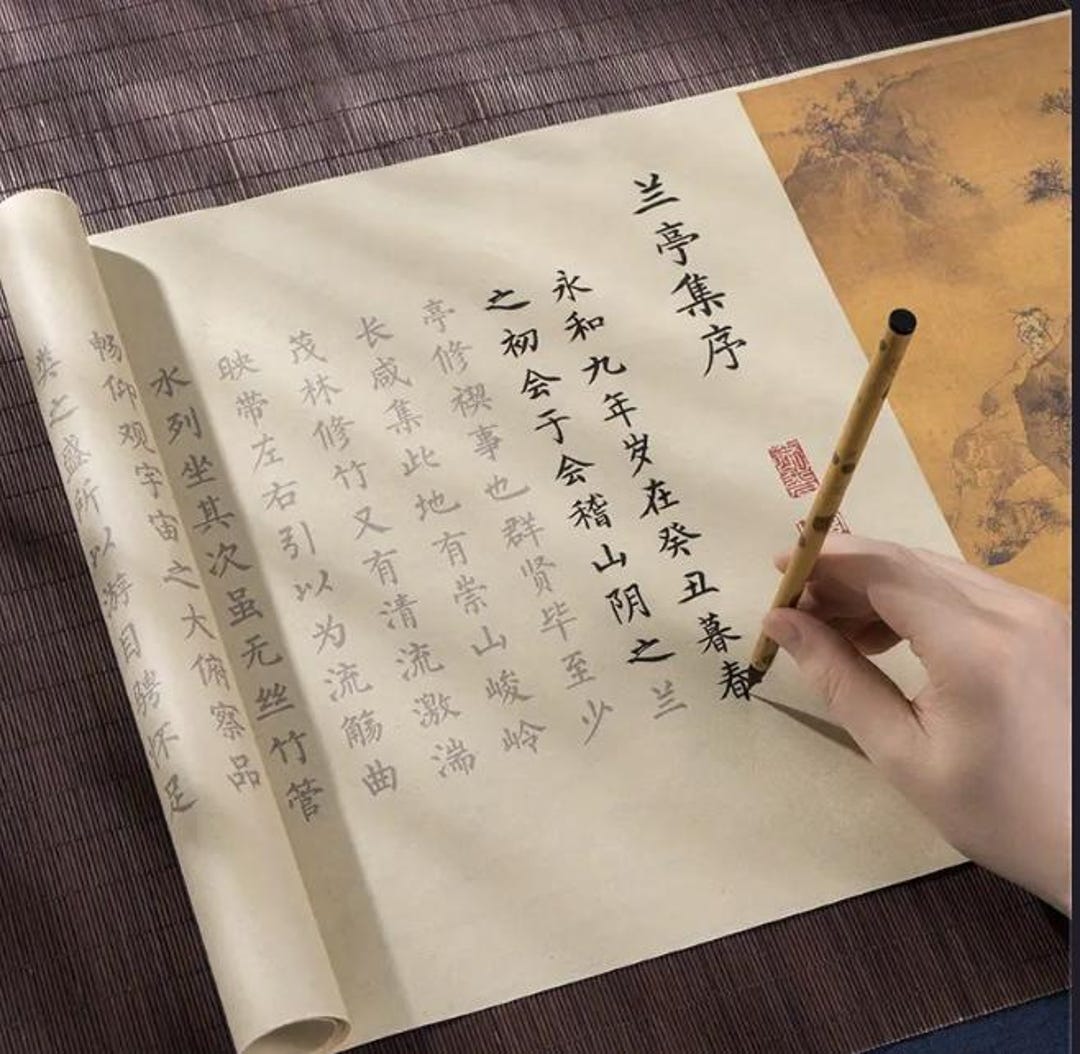 Chinese Calligraphy Kit: Rice Paper for Script Practice - Etsy