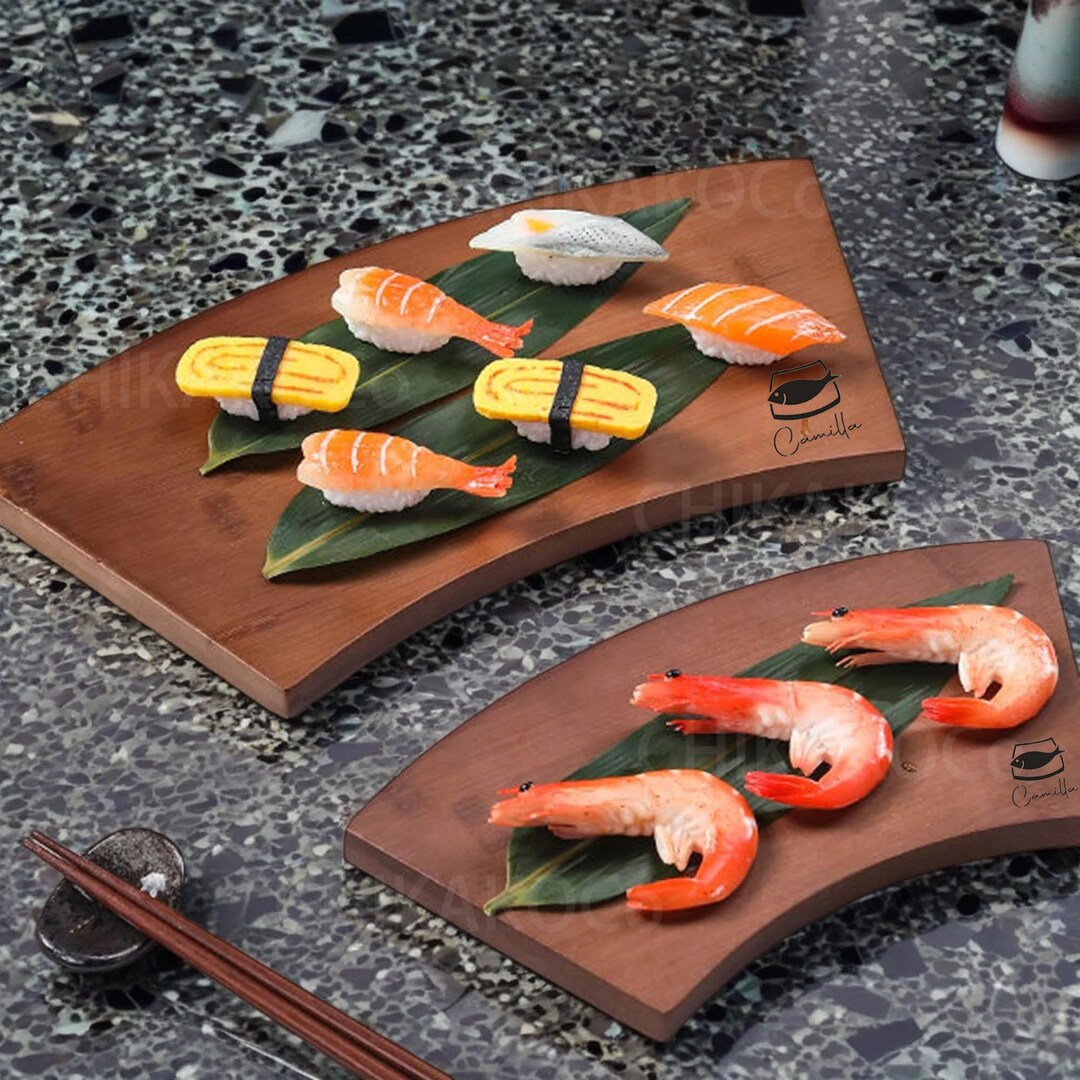 Customized Japanese Wooden Sushi Tray, Cooking Sushi Tray, Plate ...