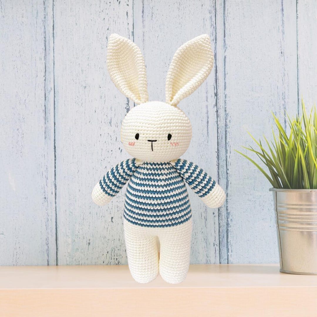 Crochet Bunny Amigurumi Pattern, Crochet Rabbit Plush Pattern ...