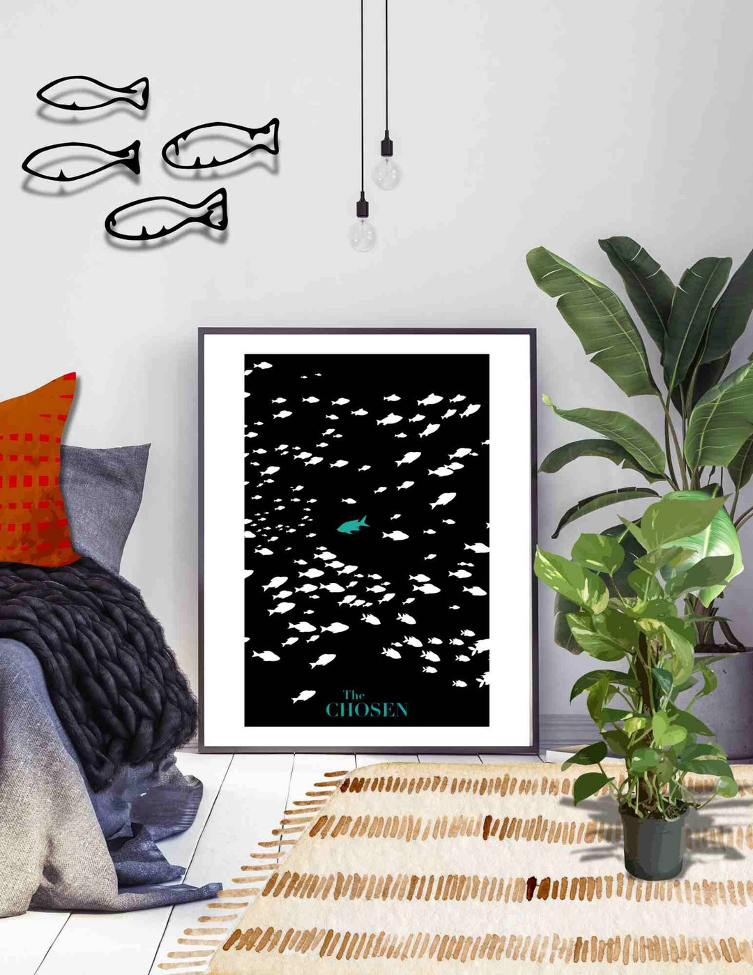 The Teal Fish Digital Art Print Inspired by the Chosen - Etsy