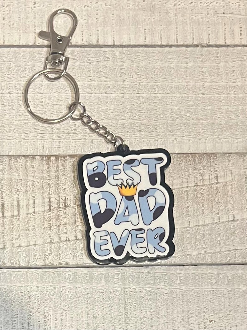 Best Dad Ever Keychain - Etsy
