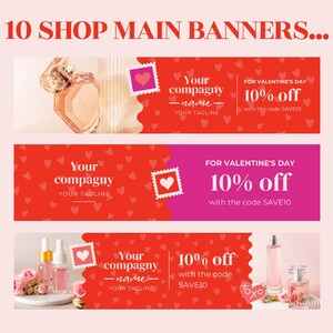 Valentine’s Day Etsy Shop Kit, Etsy Branding Kit for Your Small ...