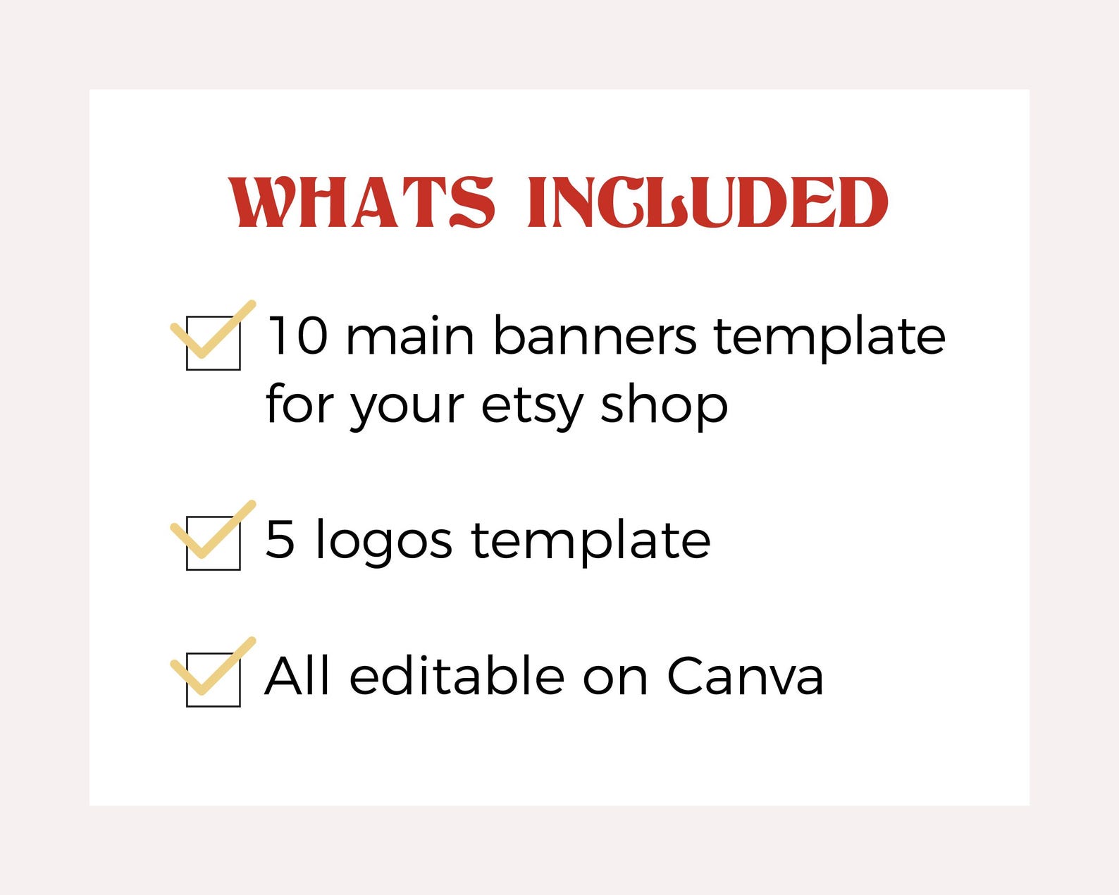 Christmas Etsy Shop Banner, Etsy Main Banner for Your Small Business ...