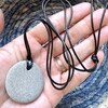 Simple Unisex Sea Pebble Necklace Natural Beach Pebble Pendant Stone ...