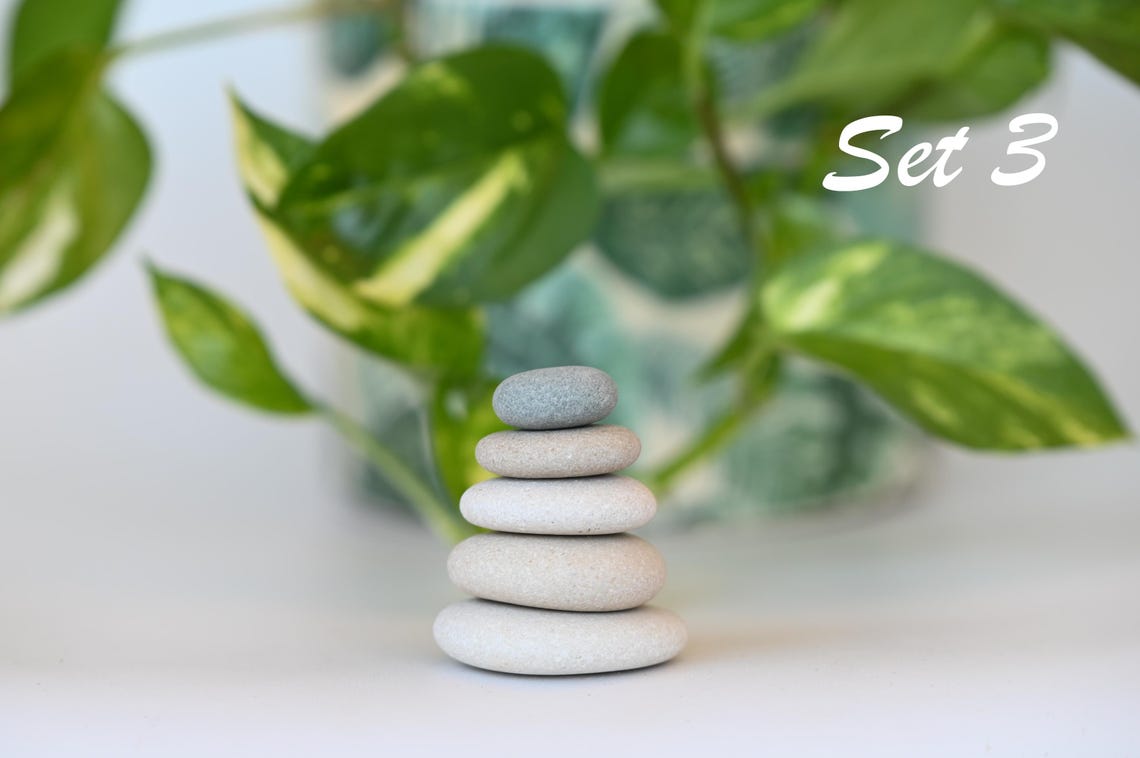 Balancing Stones - Natural Stackable Rocks, Stacking Set Pebbles ...