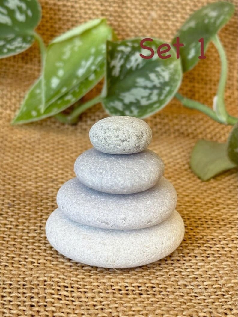 Balancing Stones - Natural Stackable Rocks, Stacking Set Pebbles ...