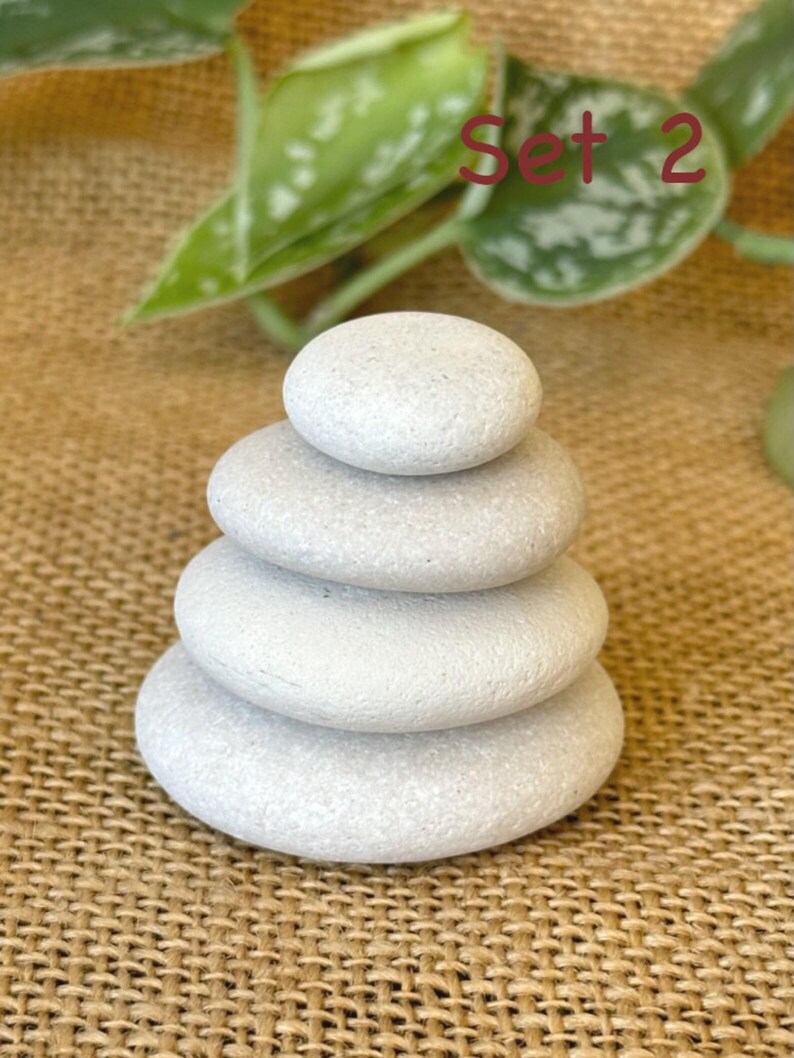 Balancing Stones Natural Stackable Rocks, Stacking Set Pebbles ...