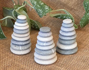 Balancing Stones Natural Stackable Rocks, Stacking Set Pebbles ...
