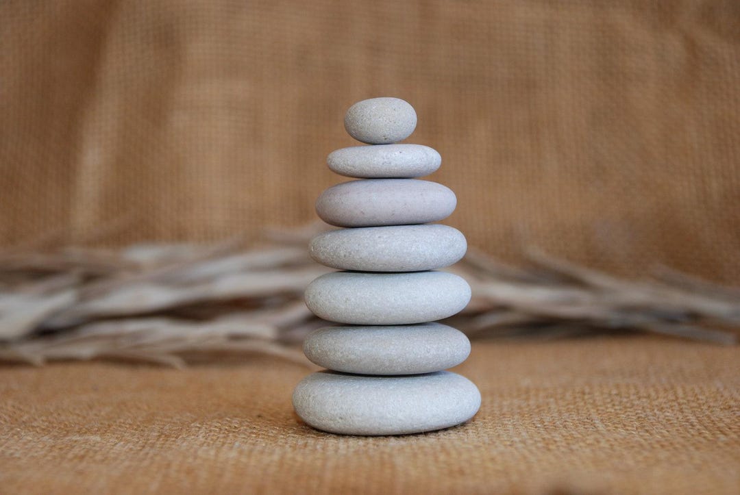 Balancing Stones - Natural Stackable Rocks, Stacking Set Pebbles ...