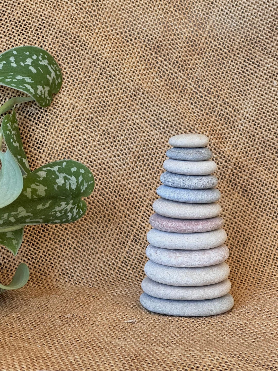 Balancing Stones - Natural Stackable Rocks, Stacking Set Pebbles ...