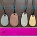 Simple Unisex Sea Pebble Necklace - Natural Beach Pebble Pendant Stone ...