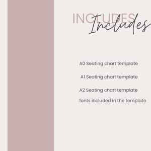 Printable Seating Chart | Seating Chart Poster | Banquet Seating Chart ...