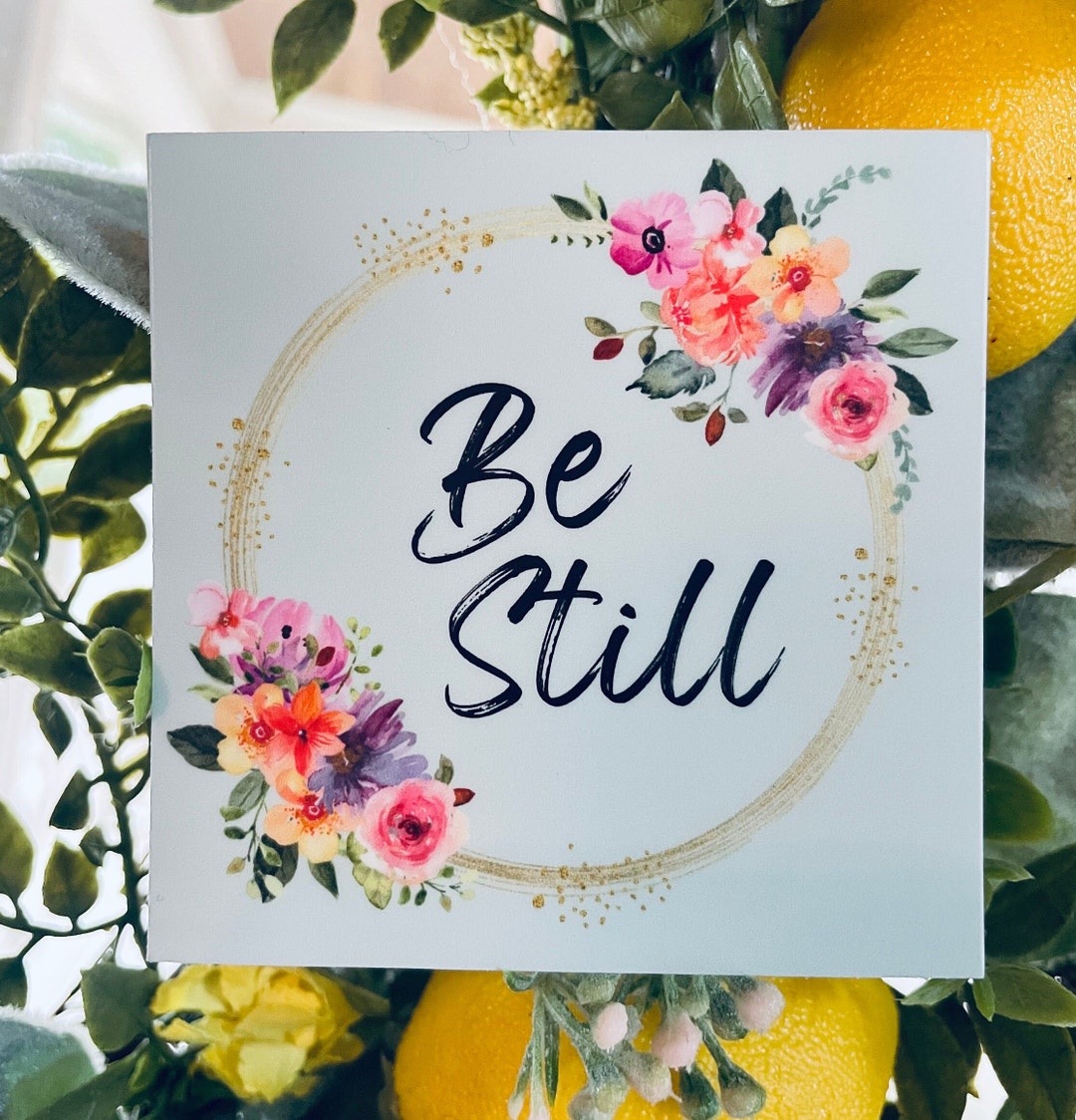 Be Still Sticker Christian Church Believer Bible Verse Happy Planner ...