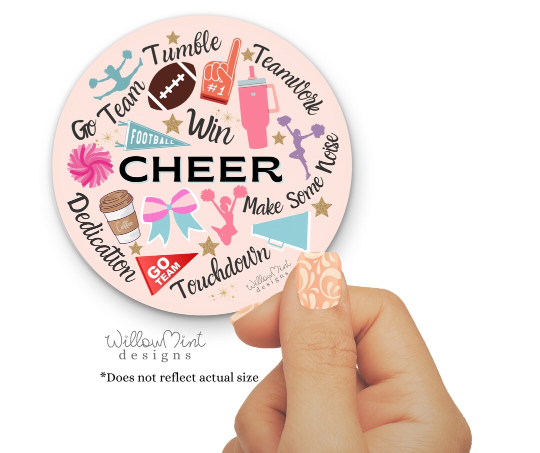 Cheer Sticker | Football | Cheerleader | Squad | Happy Planner ...