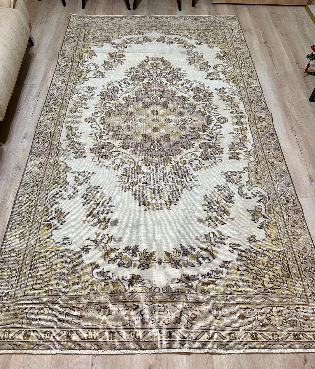 5x9 Vintage Wool Rug, Handwoven Rug, Floral Rug, Home Decor, Oriental ...
