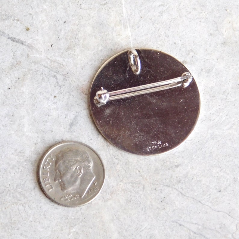 Vintage Sterling Silver Garden Club Brooch / Pendant the - Etsy