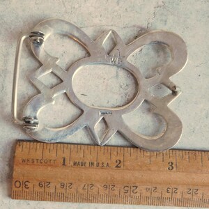 Vintage Wilson Begay Signed Sterling Silver Belt Buckle - Navajo ...