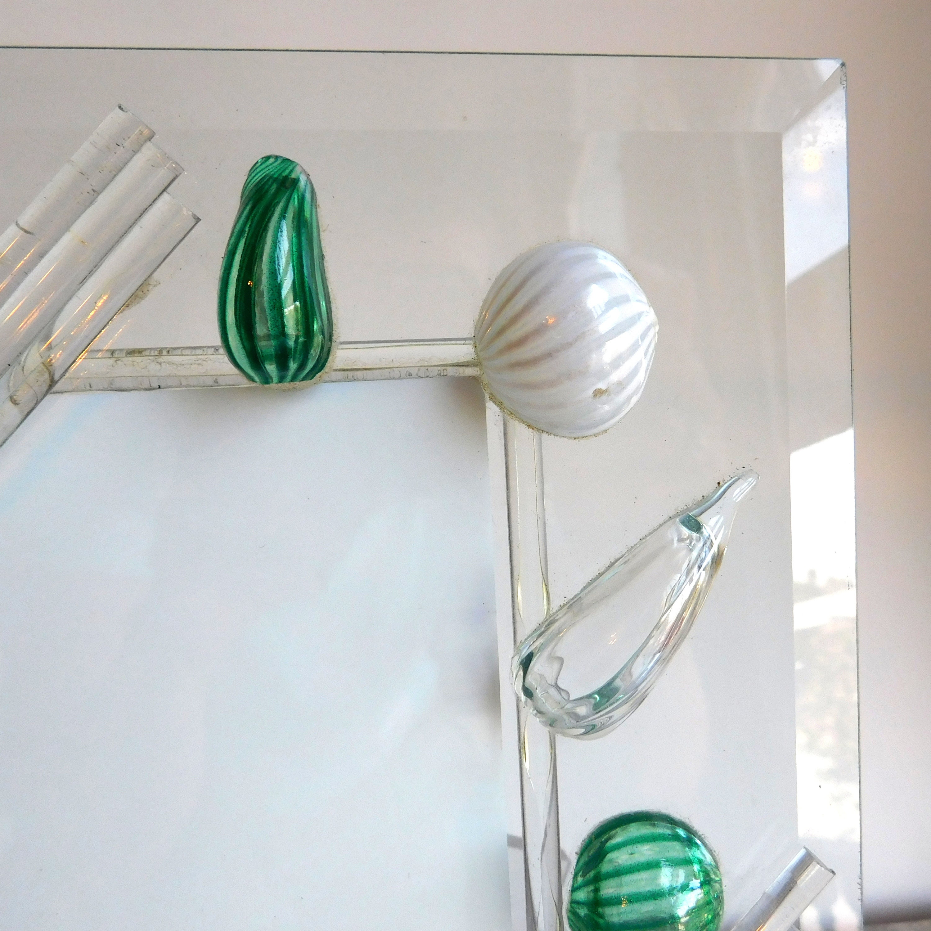 Vintage Art Glass Picture Frame Hand-Blown Glass | Etsy