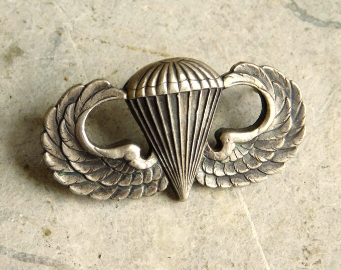 World War II Sterling Silver U.S. Army Paratrooper Badge - "jump Wings ...