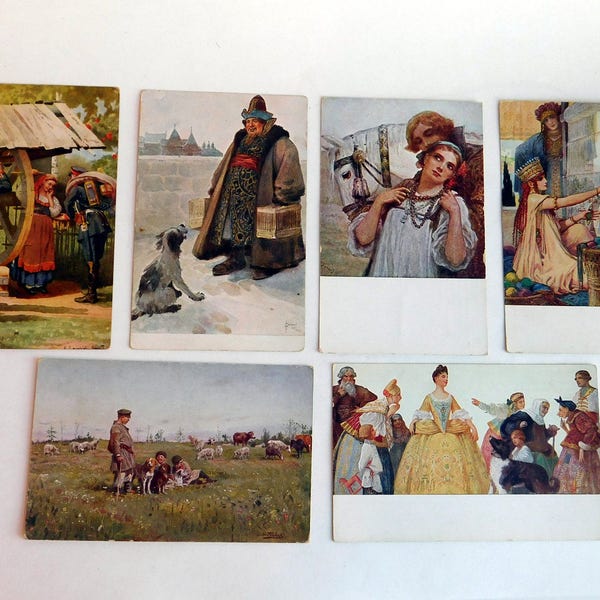 Russian Postcards - Etsy