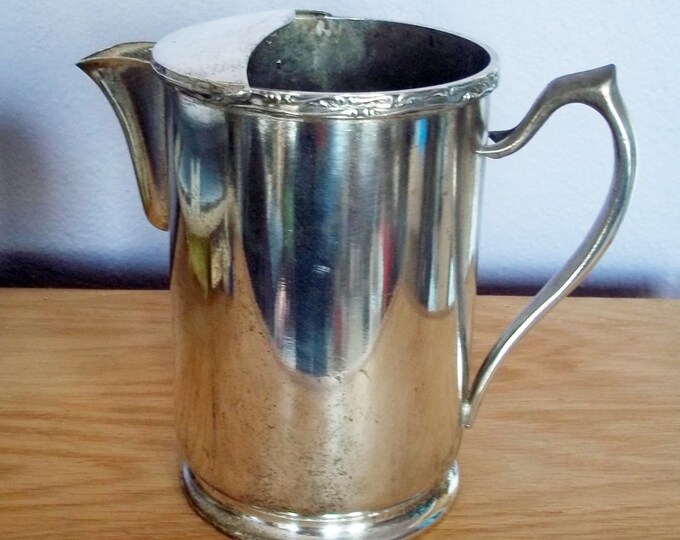 Vintage Grand Silver Co. Wear Brite Nickel Silver Large Water Pitcher ...