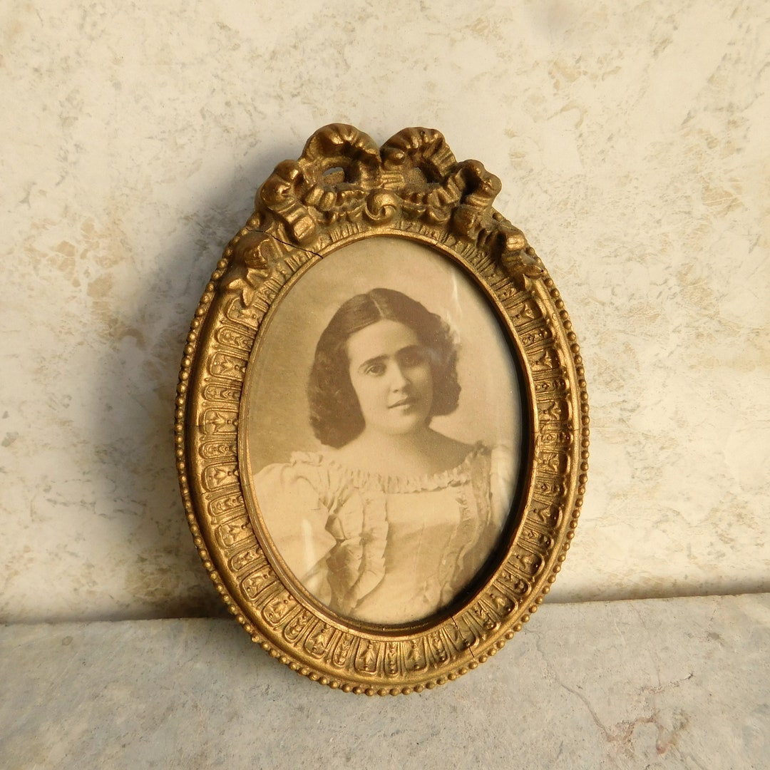 Antique Edwardian Gilded Composition Picture Frame 4x3 Old Photo of ...