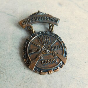 Vintage Lot of Military, NRA and Scouting Medals / Badges / Pins - ROTC ...