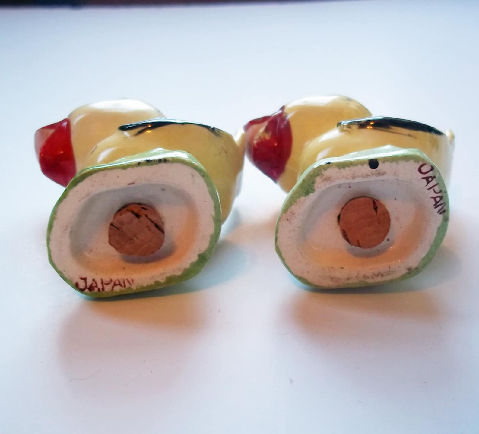 Vintage Yellow Duck Ceramic Salt and Pepper Shakers - Hand Painted ...