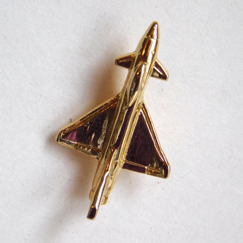 Vintage Fighter Jet Tie Tack Pin Goldtone X-31 EFM by - Etsy