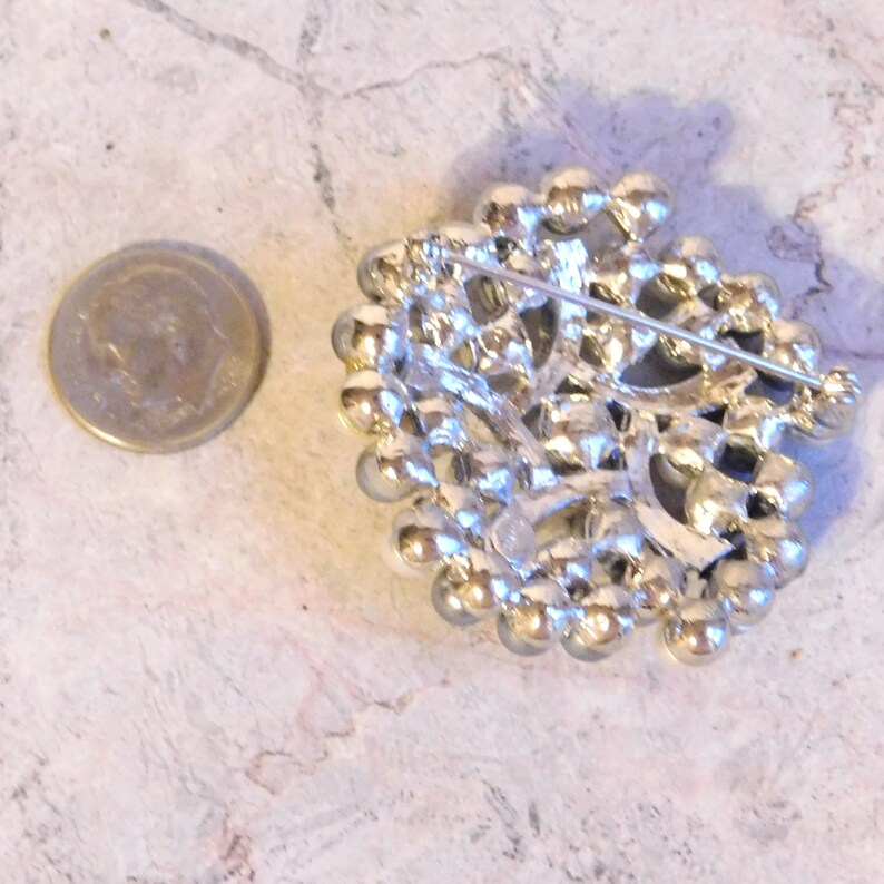 Vintage Gem-craft Signed Brooch With Faux Pearls and - Etsy