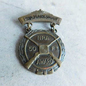 Vintage Lot of Military, NRA and Scouting Medals / Badges / Pins - ROTC ...