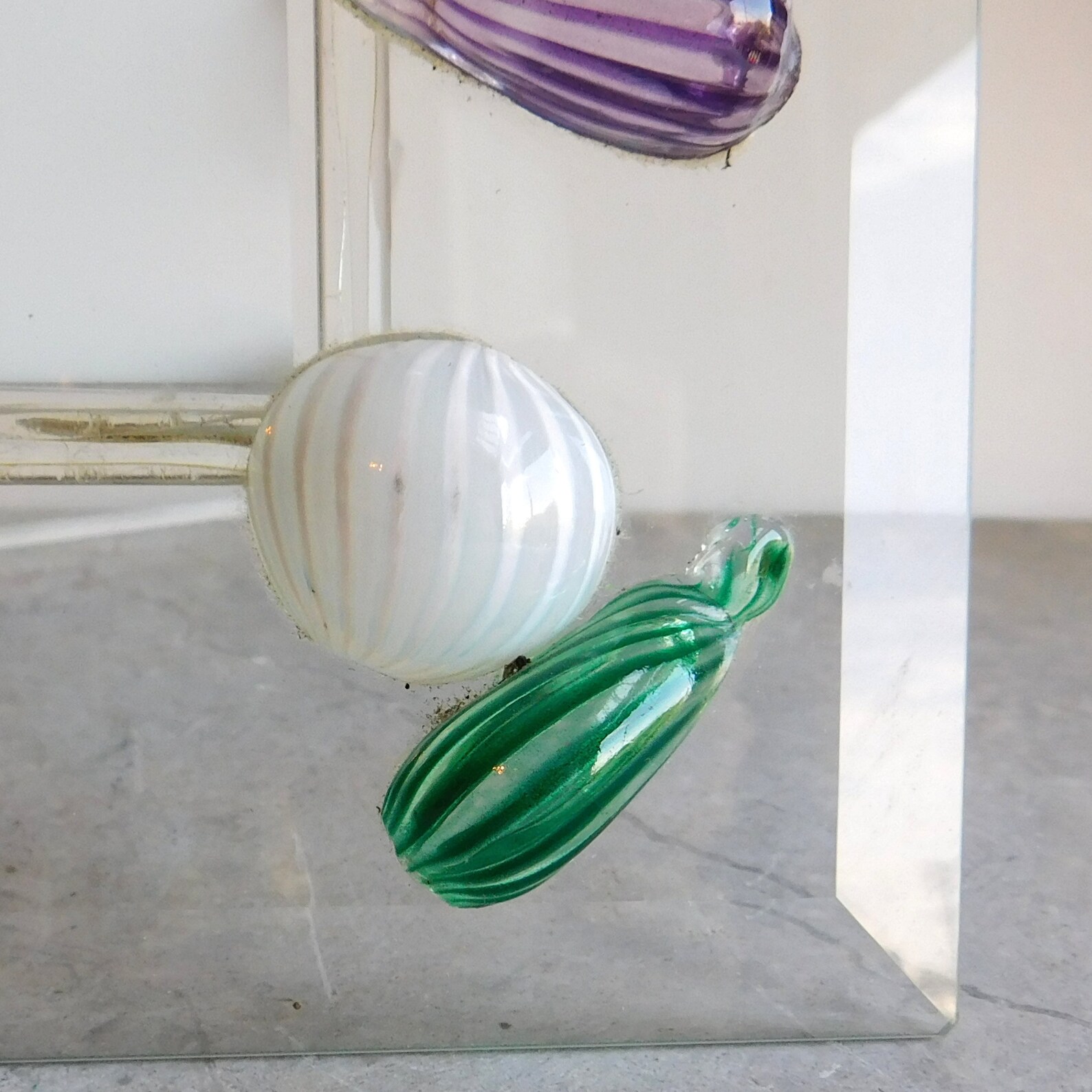 Vintage Art Glass Picture Frame Hand-blown Glass | Etsy