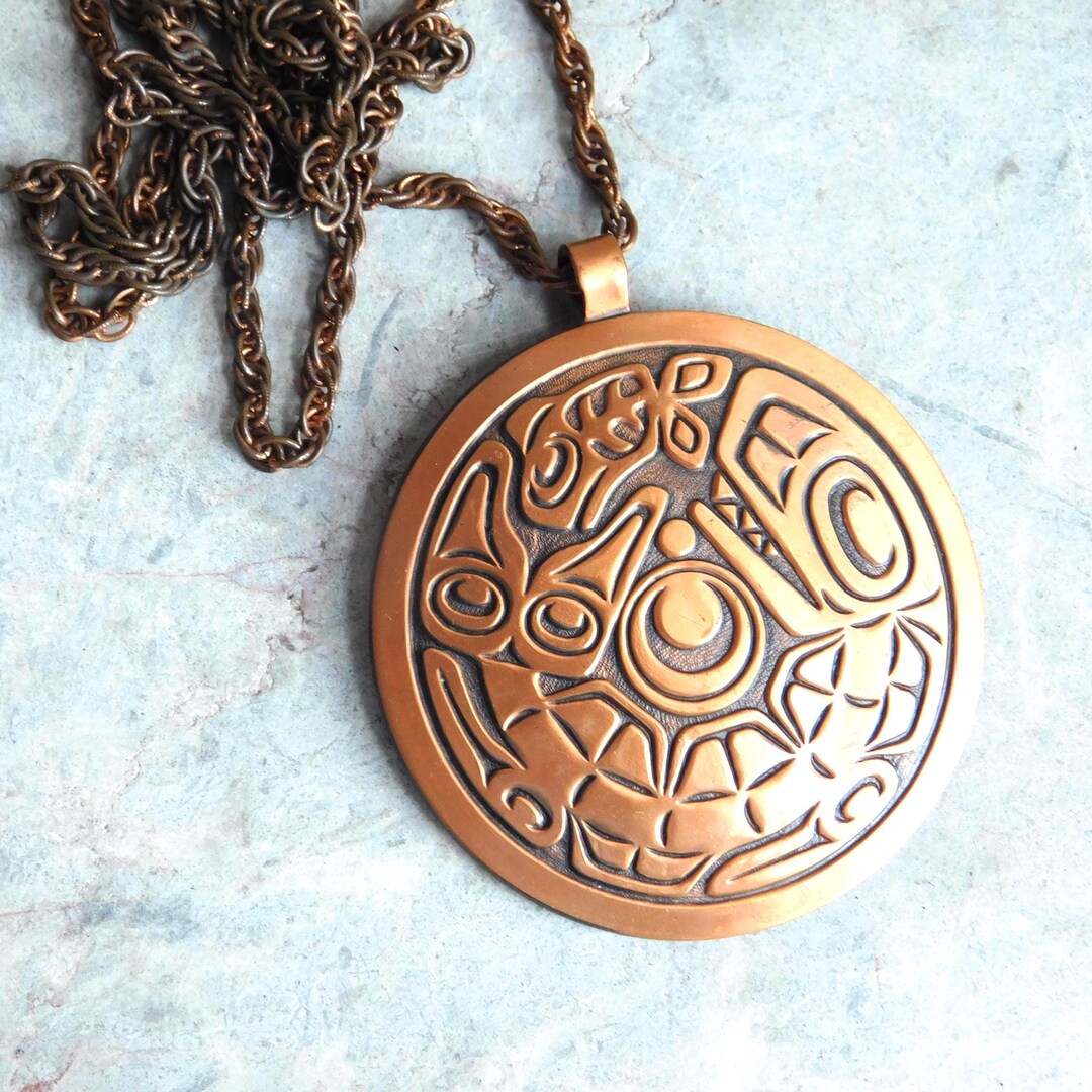 Vintage Huge Solid Copper Medallion 1970s - Bell Trading Post ...