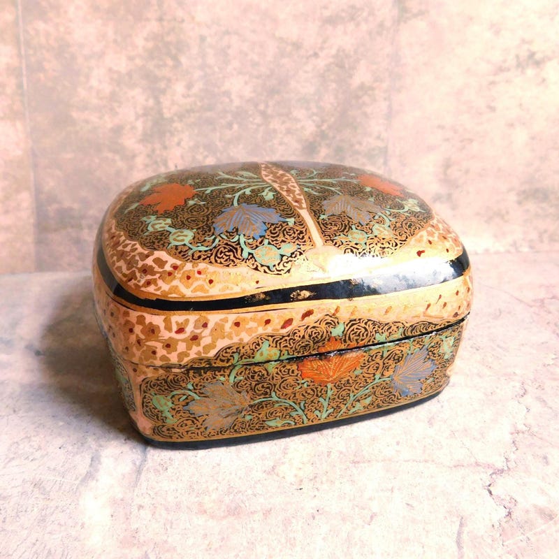 Kashmir Lacquer Box - Etsy