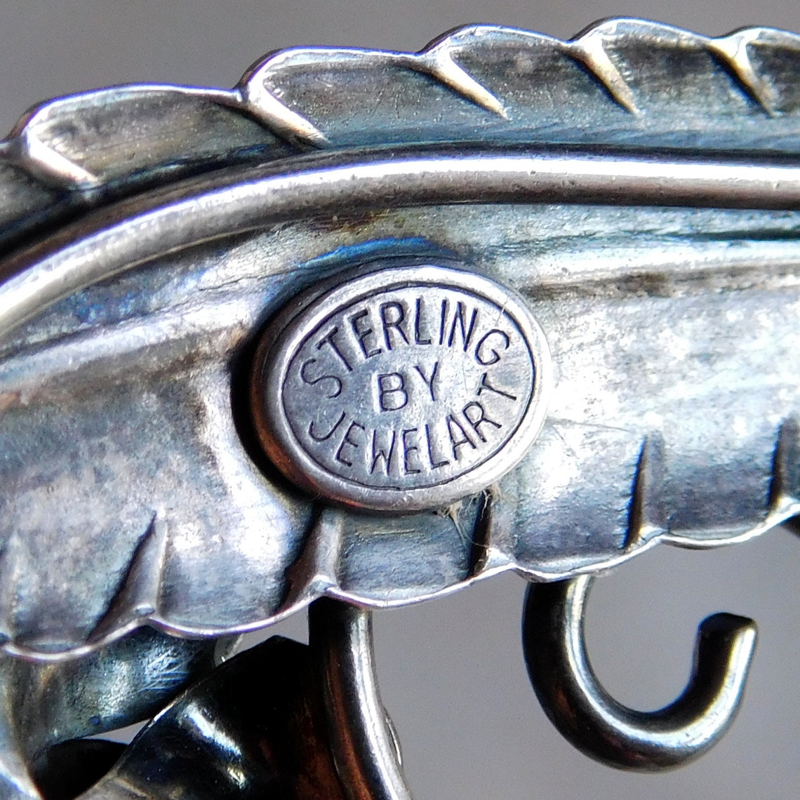 Vintage Signed Jewel Art Sterling Silver Rose Brooch Pin - Etsy