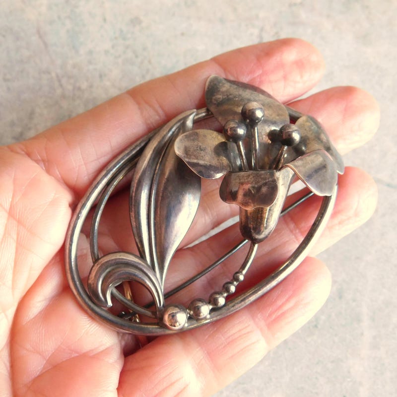 Signed Art Brooch - Etsy