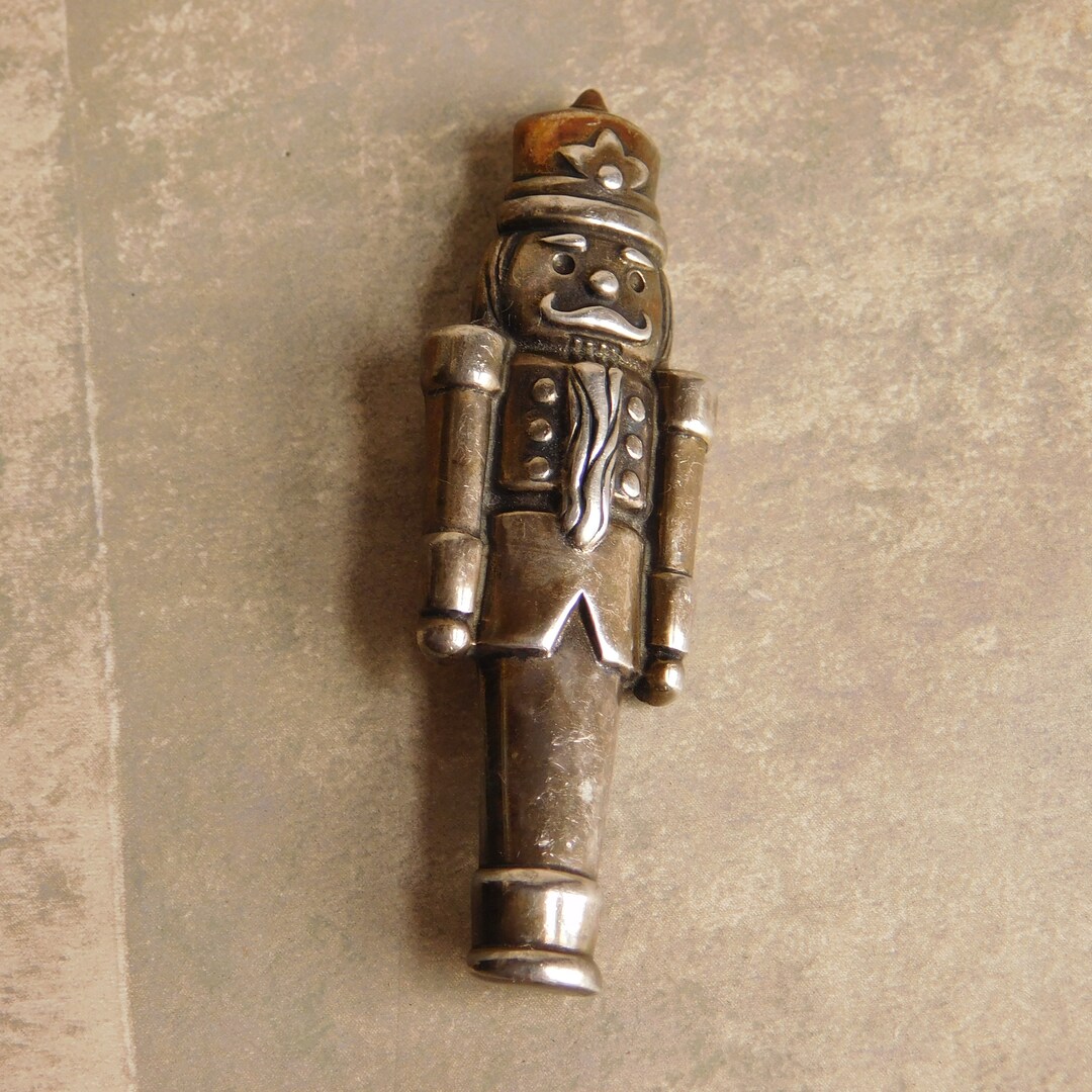 Vintage James Avery Sterling Silver Nutcracker Brooch - Retired 1992 ...